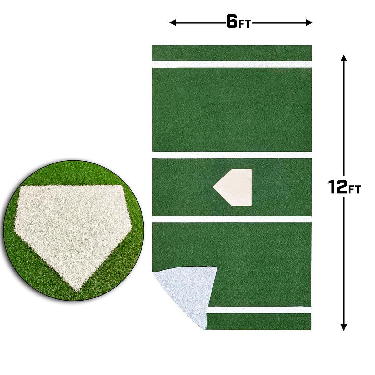 Green Inlaid Home Plate Mat | On Deck Sports