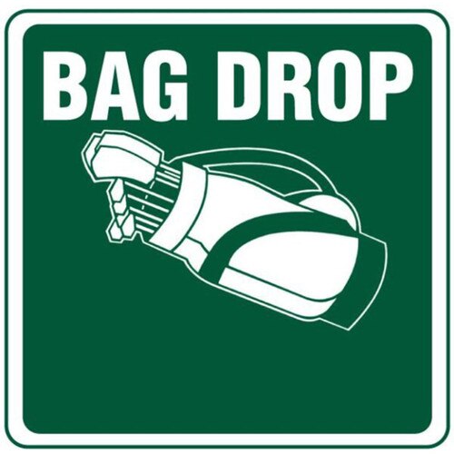Bag Drop Sign | Golf Signs | On Deck Sports