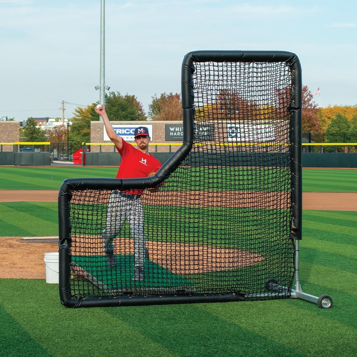 TUFFScreen™ 8x8 Pitcher's L-Screen | On Deck Sports